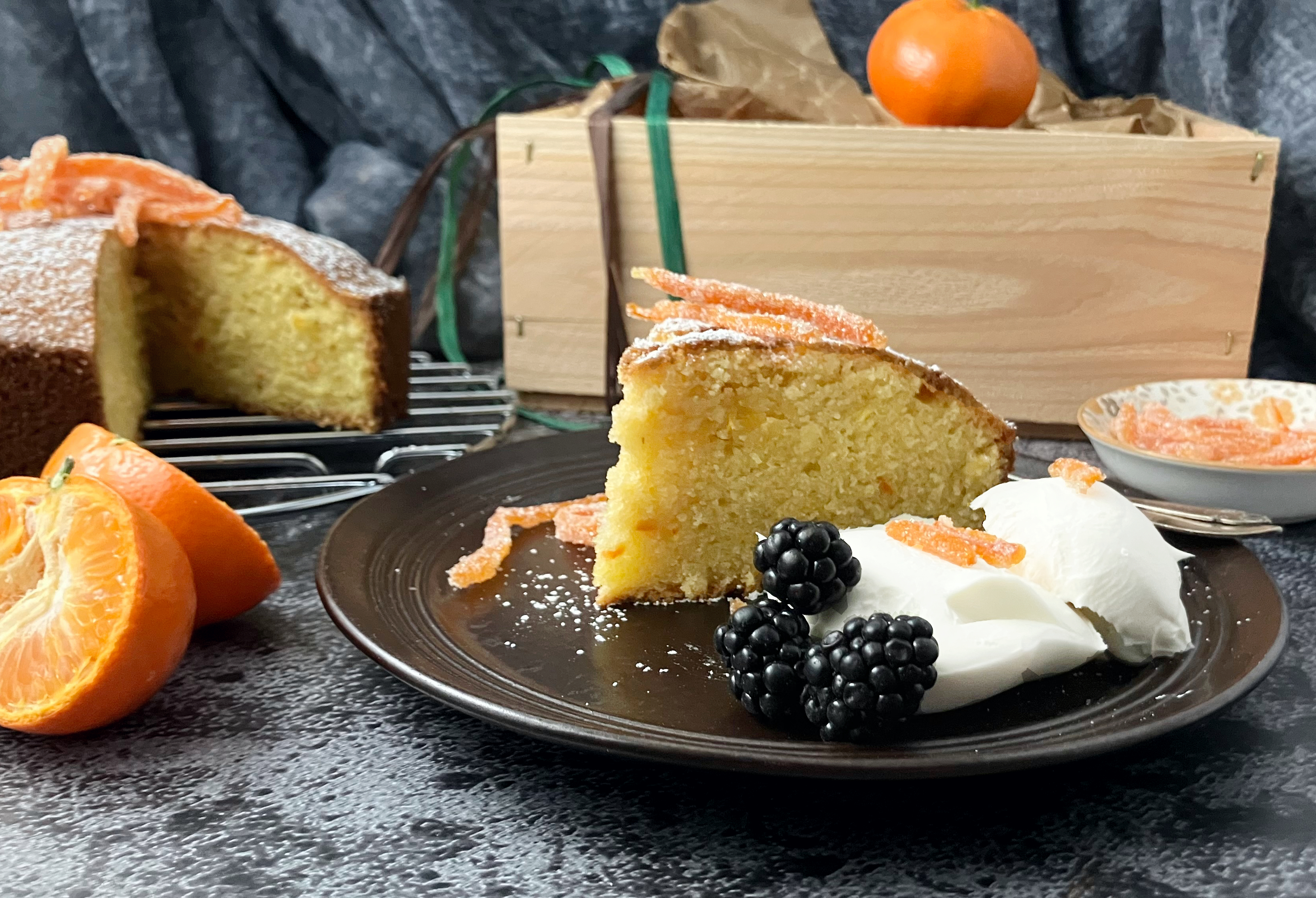 Italian Polenta Cake Recipe with Clementine