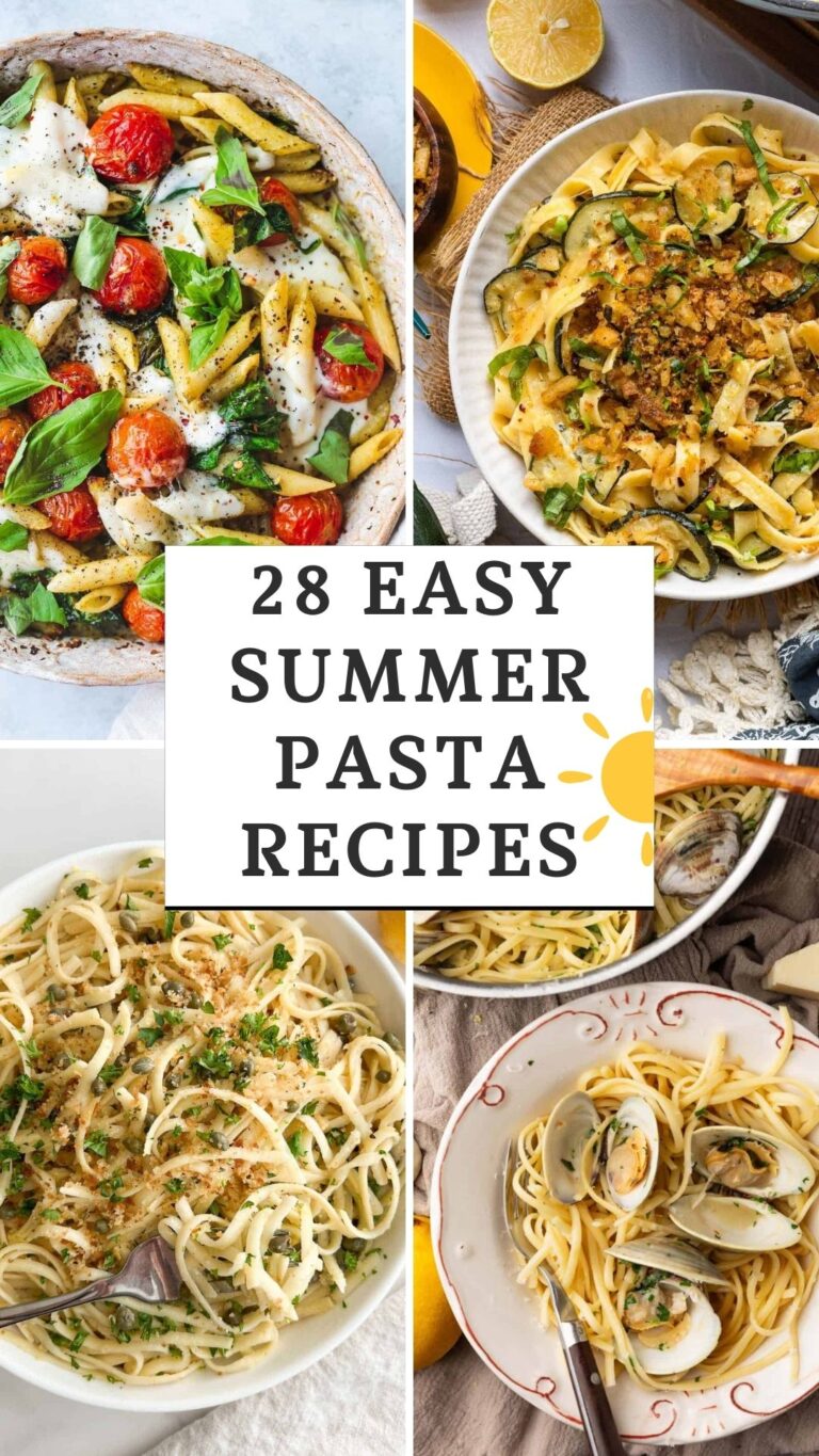 28 Easy Peasy Summer Pasta Recipes